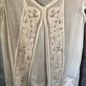 Peruvian Connection | Tops | Peruvian Connection Sheer Lace Embroidered ...